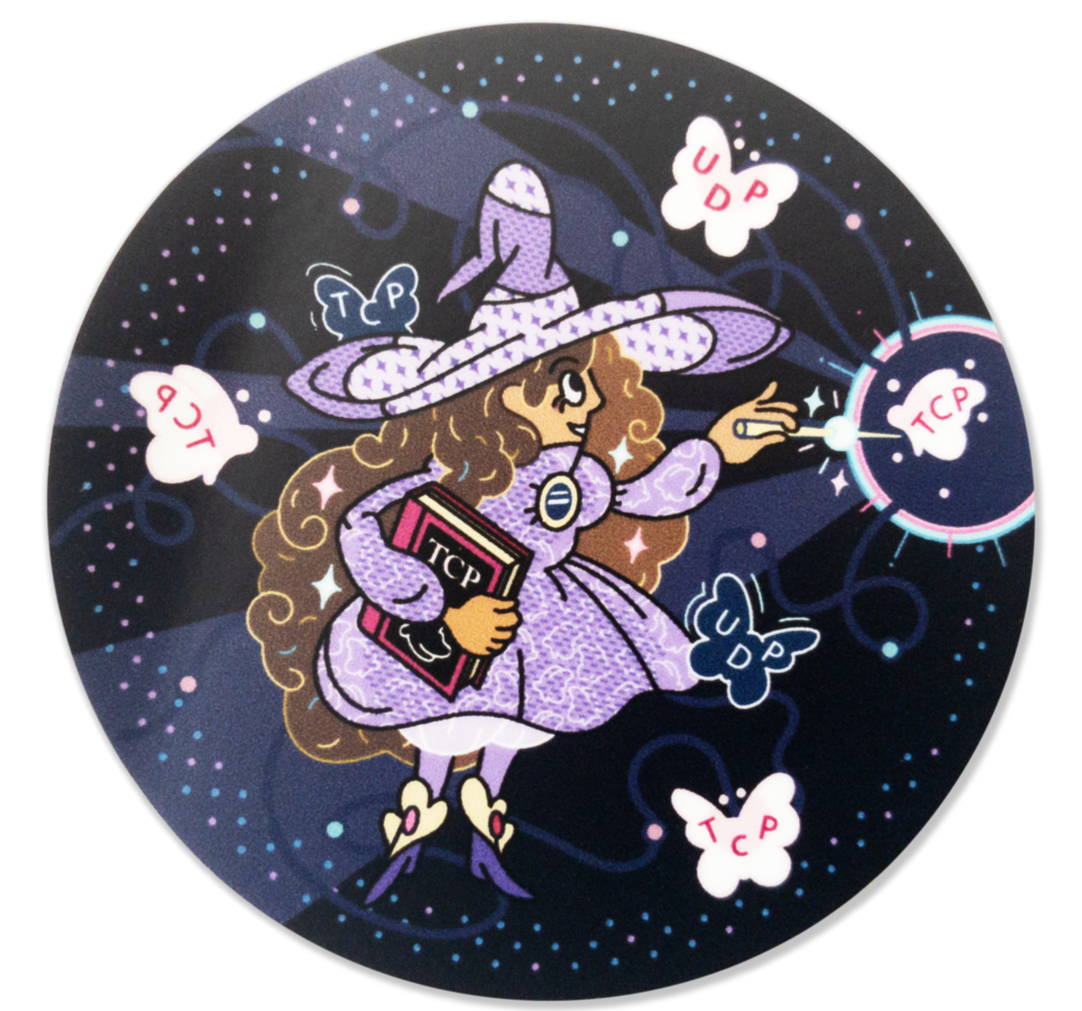 tcp witch sticker – Wizard Zines
